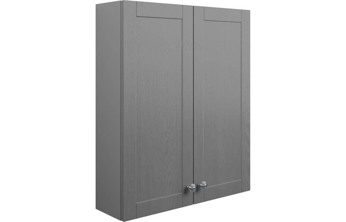 Reno 600mm 2 Door Wall Unit - Grey Ash - Bathrooms & More Store
